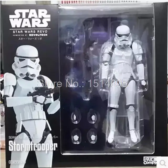 SALE Star Wars Revoltech Darth Vader 001 Stormtrooper 002 PVC Action ...