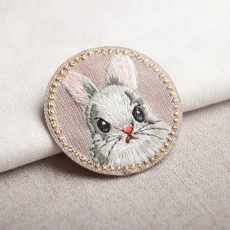 Embroidery Patches Clothing | Embroidery Applique Rabbit | Rabbit ...