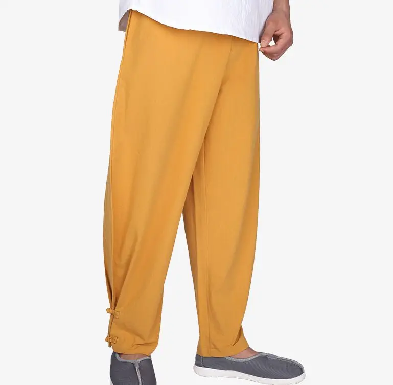 5color black/beige Autumn&SpringCotton kung fu martial arts trousers ...