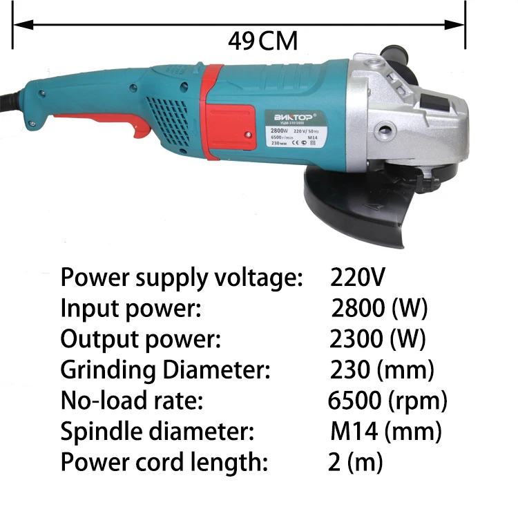 220v 2800w Multifunctional Electric Angle Grinder 6 Level Speed ...