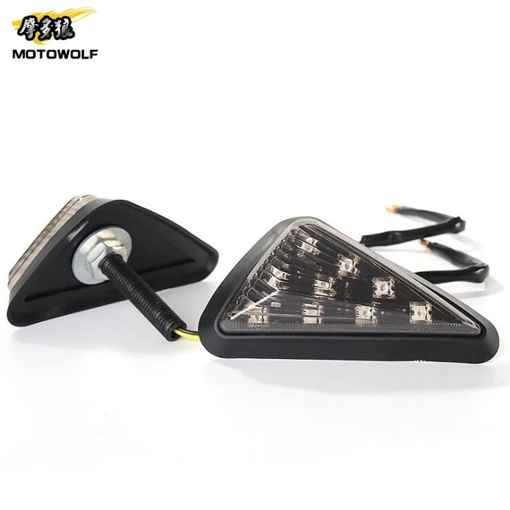 New Pattern Motorcycle Headlight Turn To Lamp LDE Triangle Turn A ...