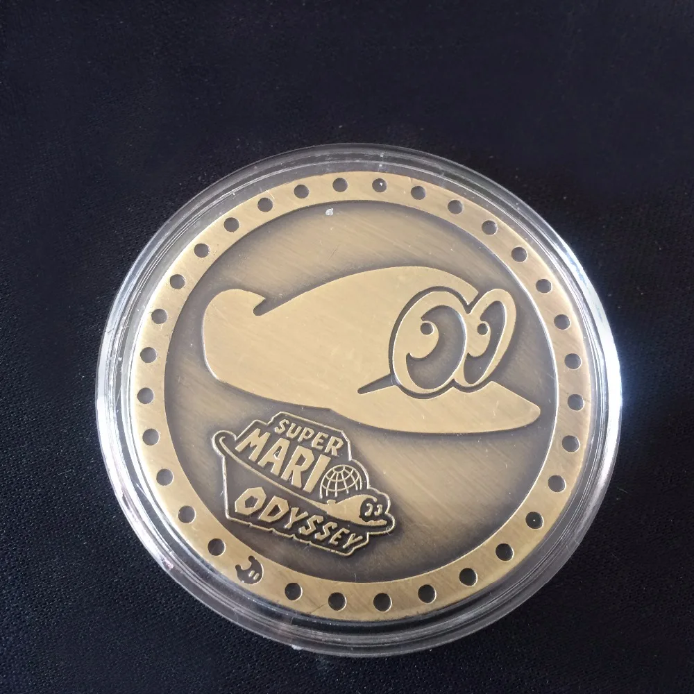 Super Mario Odyssey Gold Coin Cosplay Game Super Mario Metal Gold ...