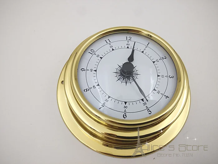 3" Brass Case Traditional Weather Station Barometer Temperature ...