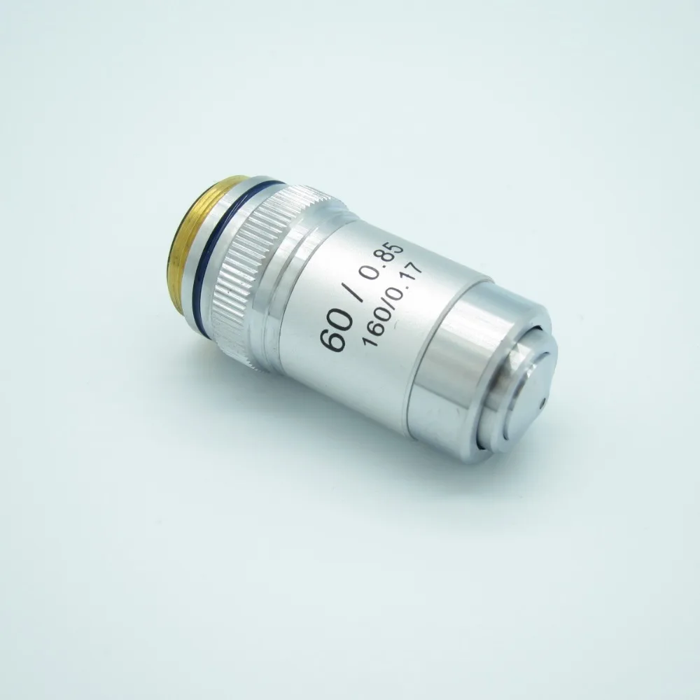 Ce,60x/0.85mm- W/spring Microscope Achromatic Objective Lens ,din160mm ...