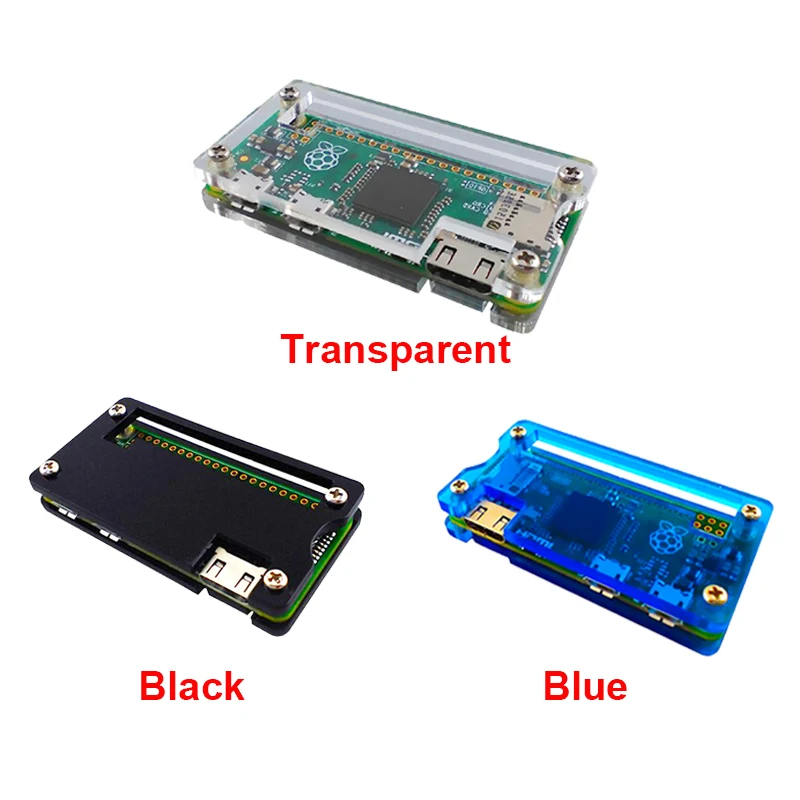 Hot Sale Raspberry Pi Zero W Acrylic Case Transparent / Black / Blue ...