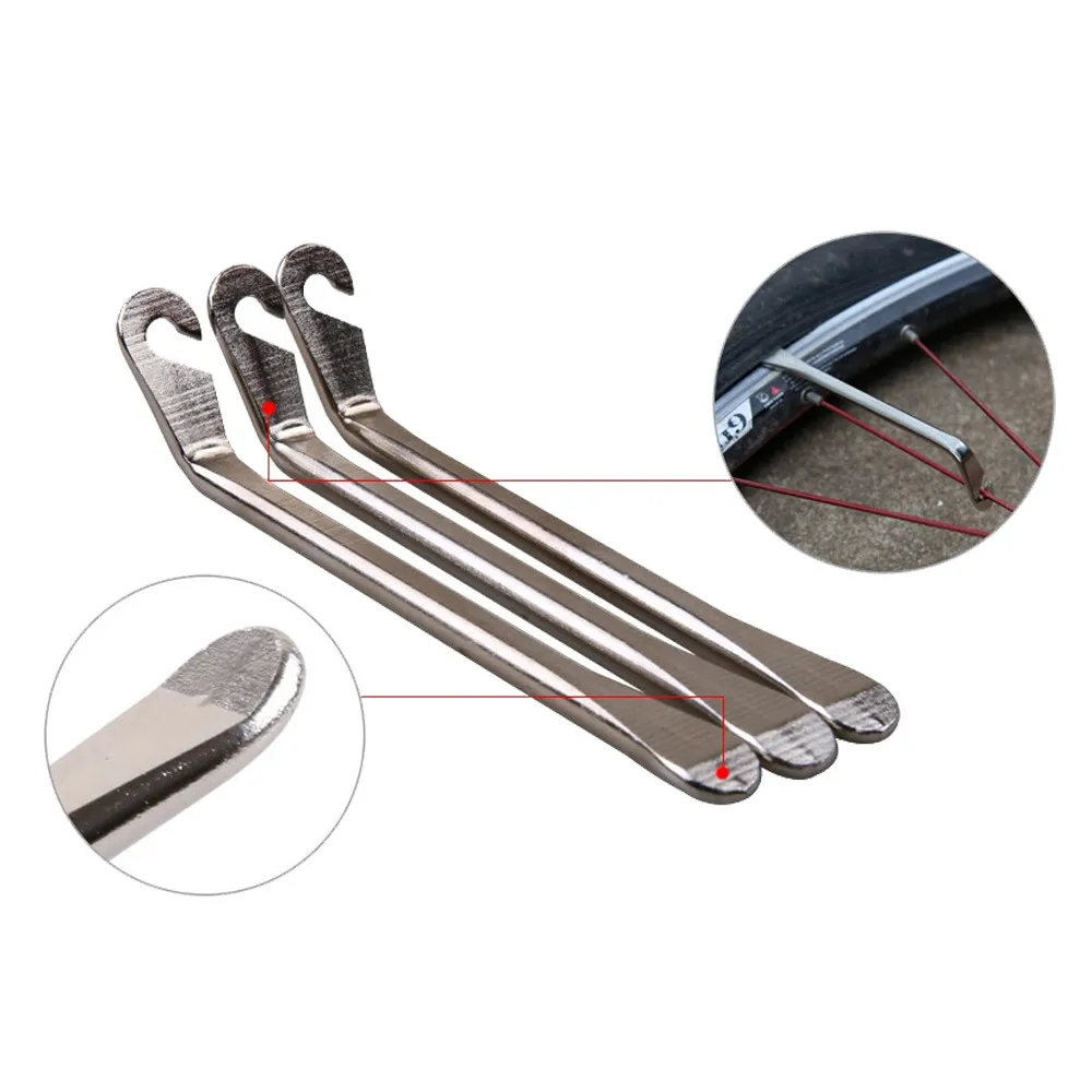 3pcs High strength steel Curved Tyre Tire Lever Repair Tool Bicycle ...