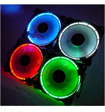 Chassis fan LED fan aperture solar eclipse halo red blue green white ...
