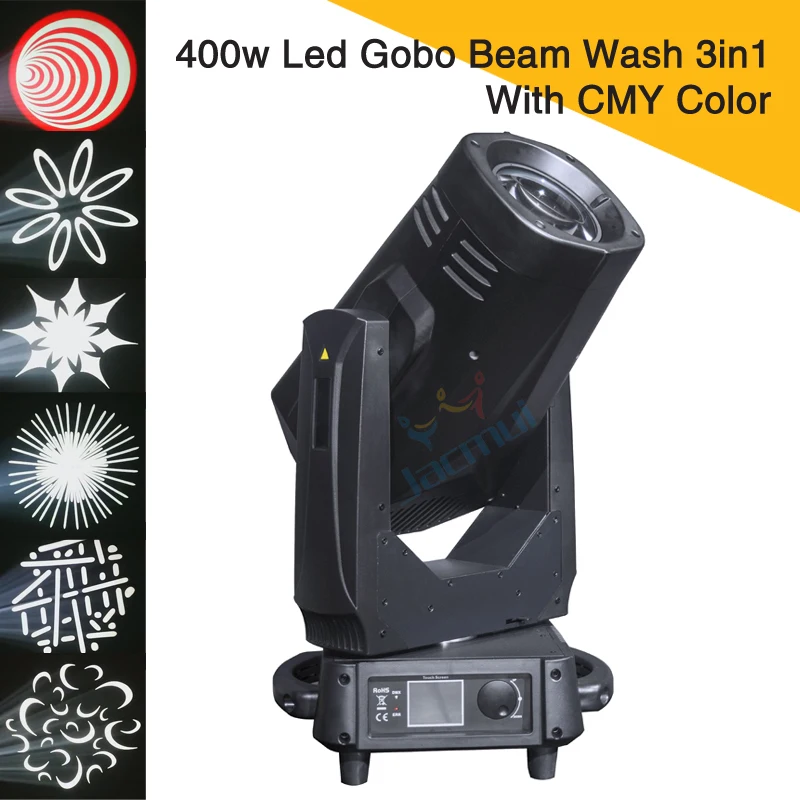 New DJ Lighting High Power 400W LED Gobo Beam Wash 3in1 Moving Head ...