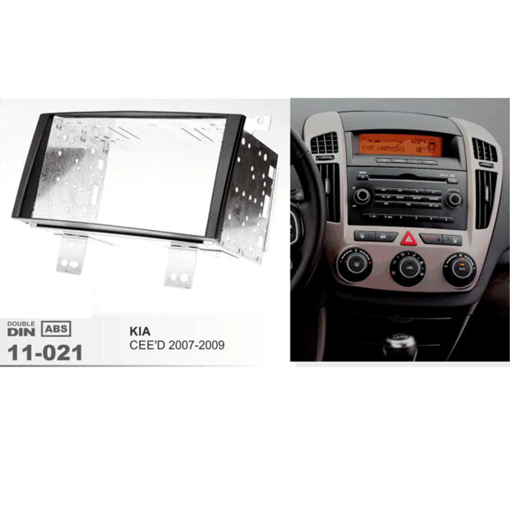 11 021 Double 2 din Car Stereo Fascia for KIA CEE'D 2007 2008 2009 ...