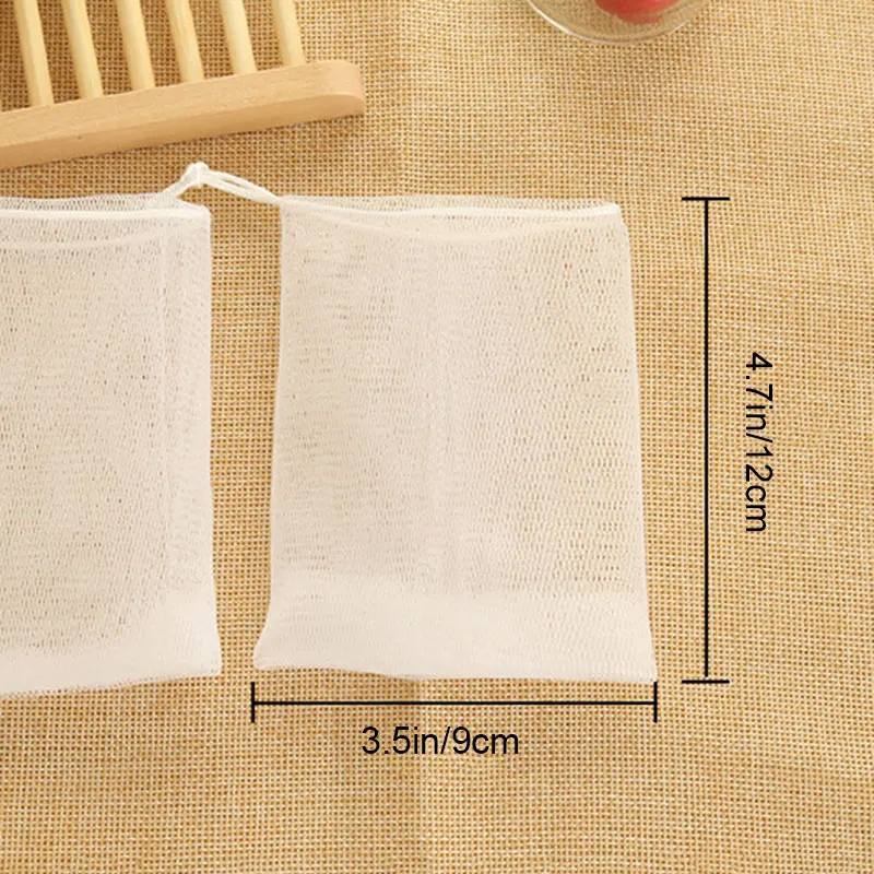 10pcs Soap Blister Mesh Soap Net Foaming Net Easy Bubble Mesh Bag In