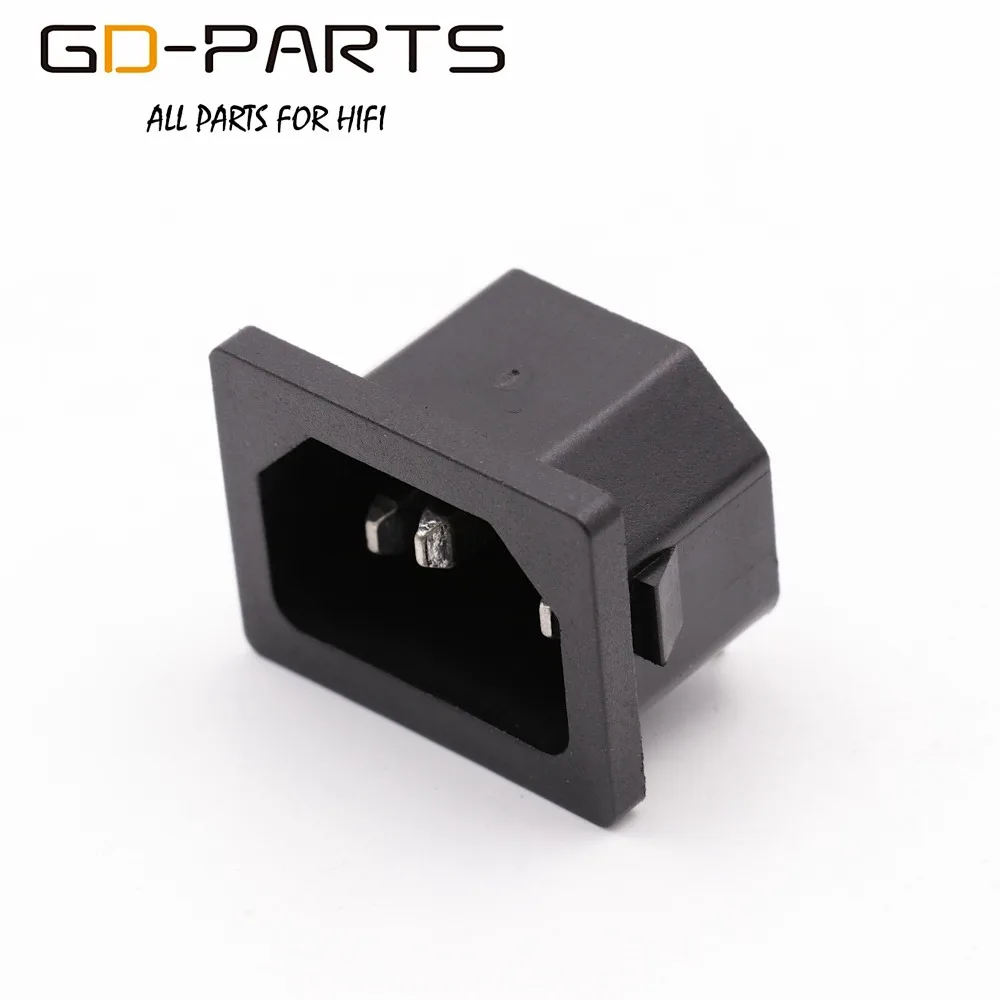 GD PARTS PCB Mount AC Power Plug IEC320 C14 Mains AC Power Socket ...
