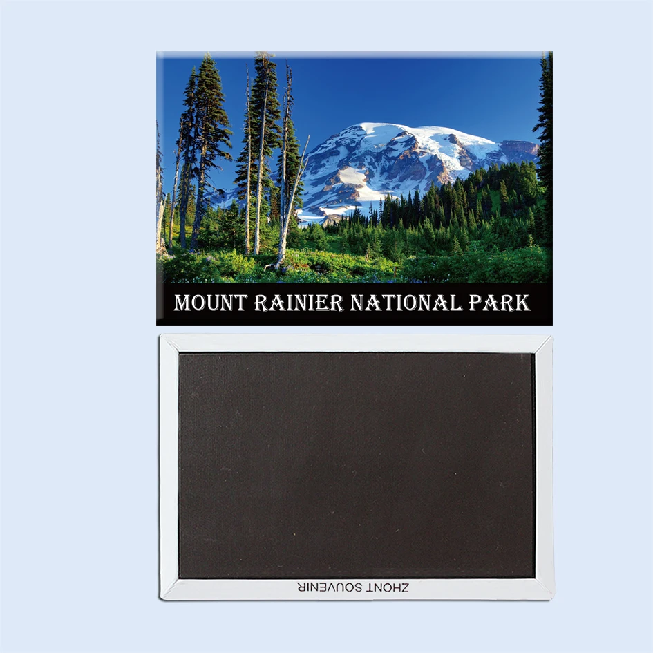 Mount Rainier National Park Forest Fir Tree 22898 Travel Fridge Magnets ...