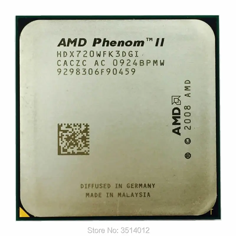 AMD Phenom II X3 720 X3 720 2.8 GHz Three Core CPU processor ...