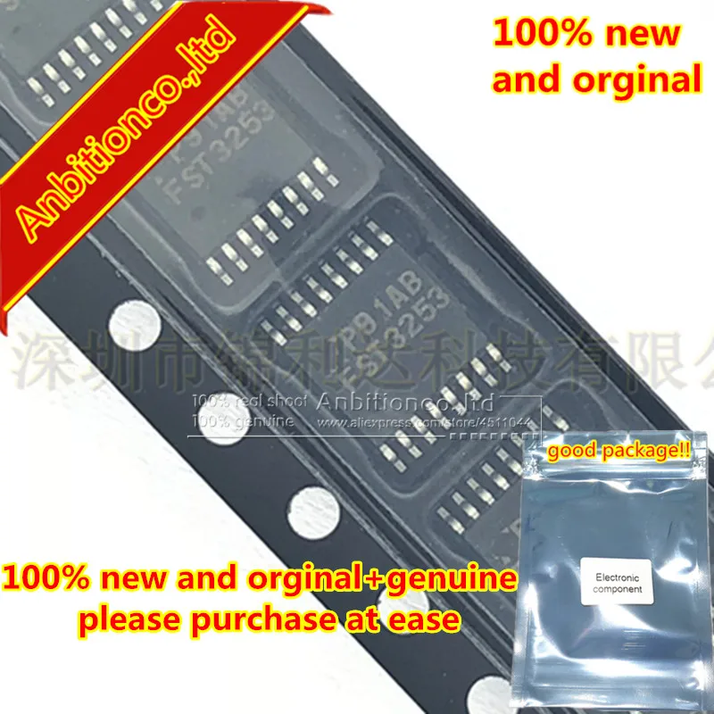 10pcs 100% New And Orginal Fst3253mtcx Fst3253 Dual 4:1 Multiplexer ...