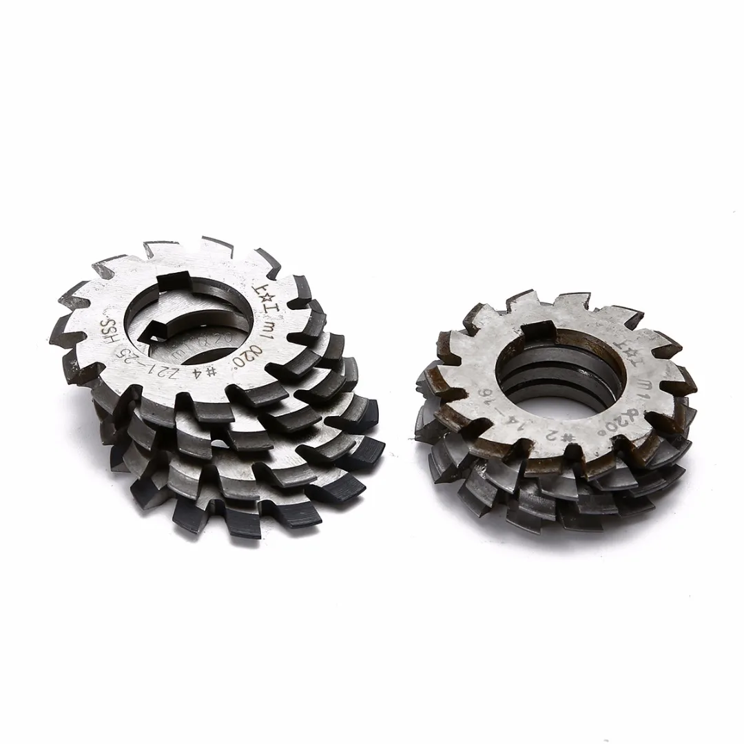 8pcs-M1-Milling-Machine-Tools-HSS-Involute-Gear-Milling-Cutter-Set-20 ...