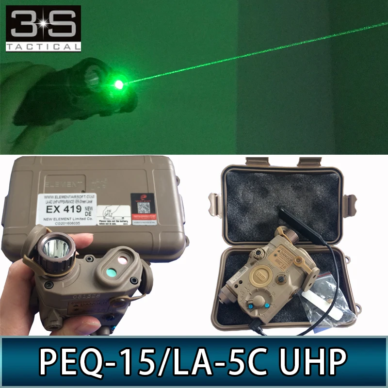 Tactical-PEQ-15-LA-5C-UHP-Tactical-Surefir-Flashlight-Green-Laser-IR ...