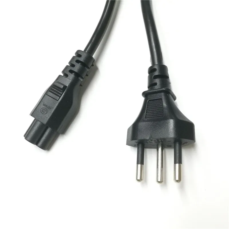 AC przewód zasilający 3pin brazylia wtyczka dla PC uwaga książki zasilacz 10 sztuk|Przewody ...