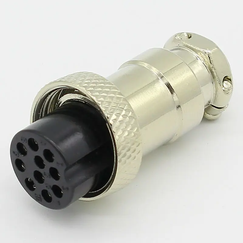 1set GX16 10 Pin Male & Female Diameter 16mm Wire Panel Connector L73 ...