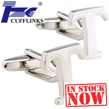 T Letter Alphabet Cufflink Cuff Link 2 Pairs Free Shipping Promotion ...