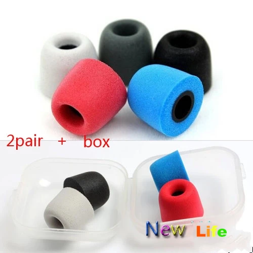 2pair(4pcs) T100 T400 T500 Memory Foam Bud Tips eartips Earplug Earbuds ...