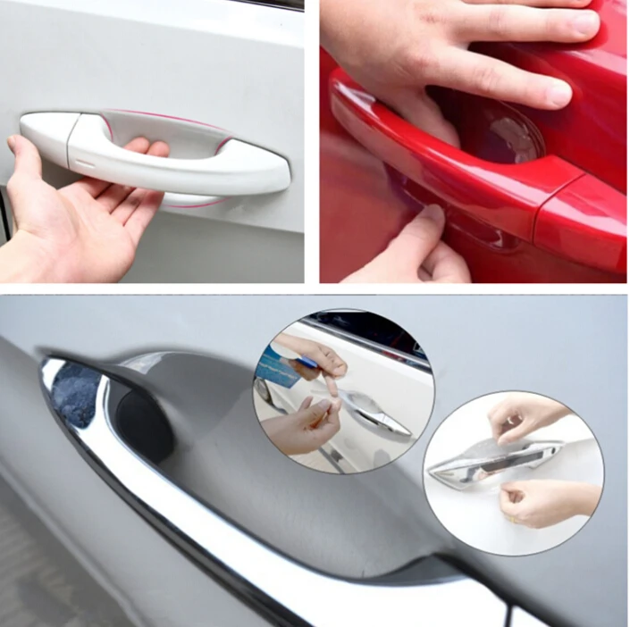 2018 NEW Car door handle stickers protector film for Mitsubishi Asx ...