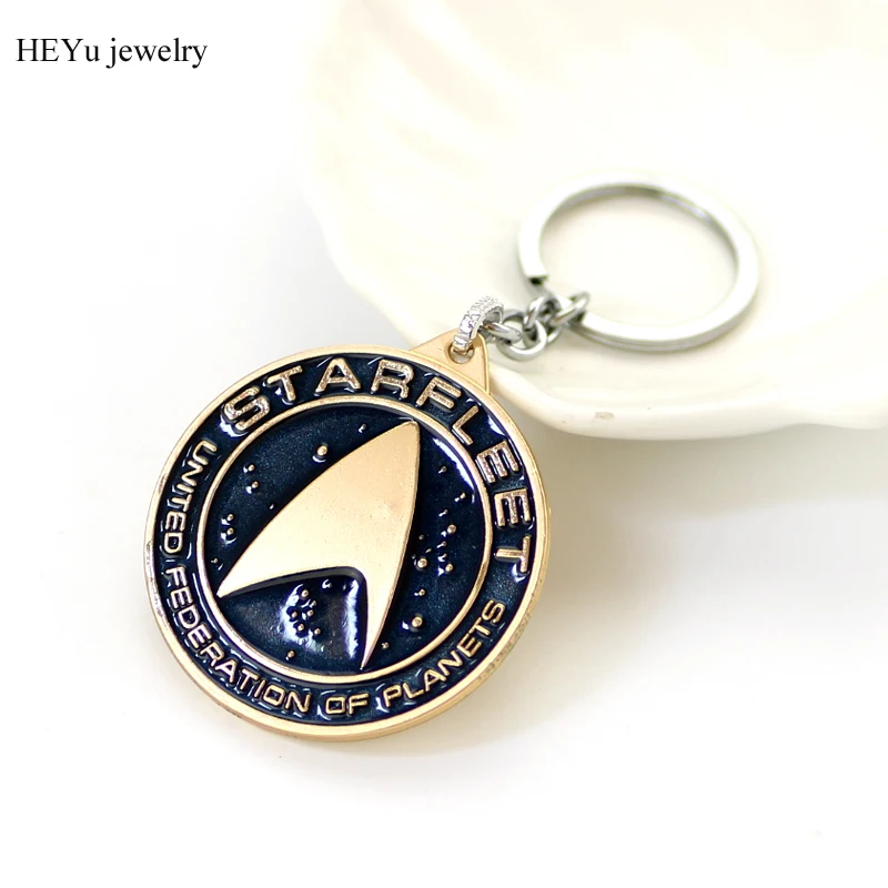 Star Trek Keychain Command Logo Enamel Charms Metal Pendant Keyring Key ...