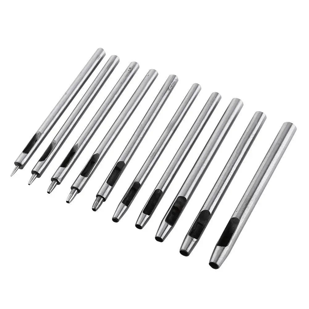 sdfc-hollow-hole-punch-hand-diy-tools-10-pcs-round-hole-leather-belt