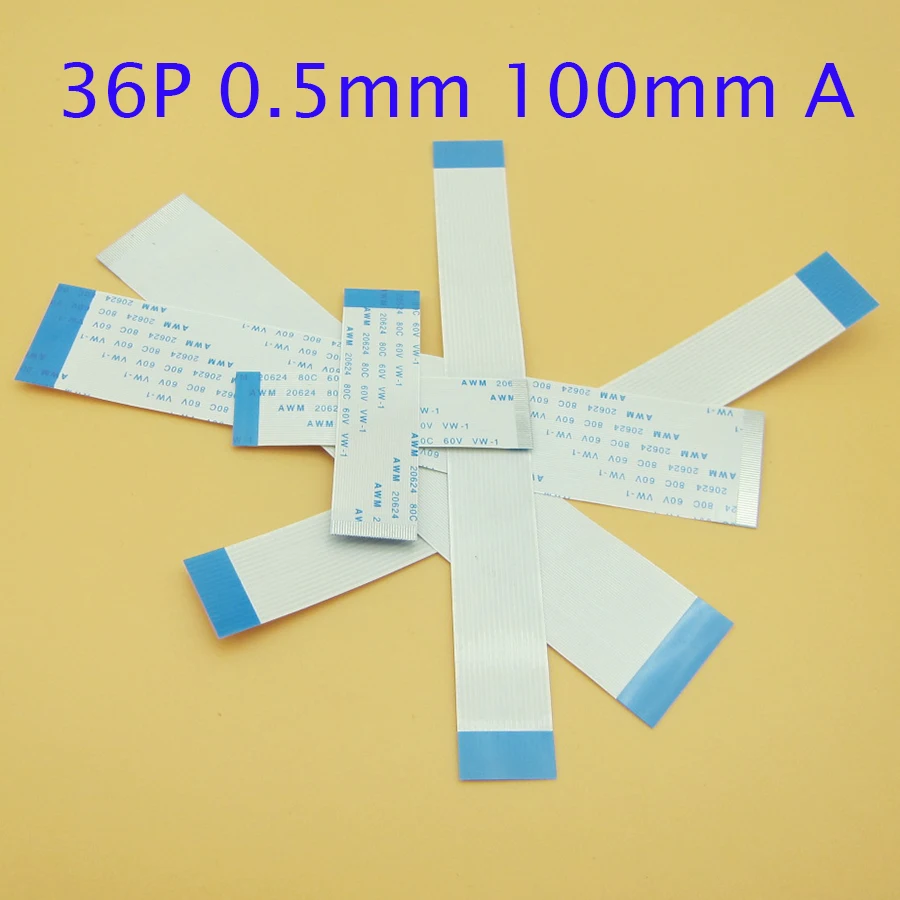 2pcs New Ffc Fpc 36pin Flat Flexible Cable 0.5mm Pitch Forward Length ...