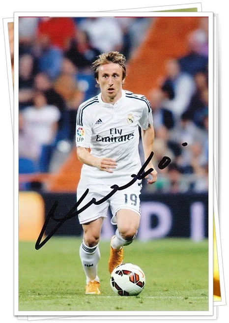 Luka Modric Autographed Signed With Pen Photo 4*6 Inches Famous Sports ...