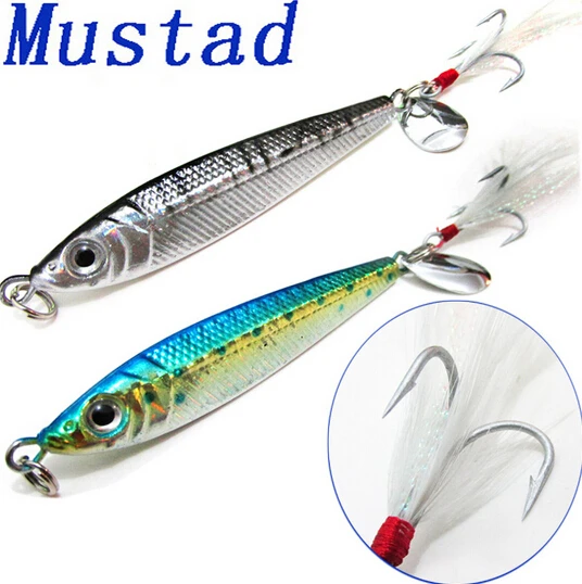 40G-80G-Pencil-Fishing-Lure-Fish-Artificial-Bait-With-Mustad-Freshwater ...