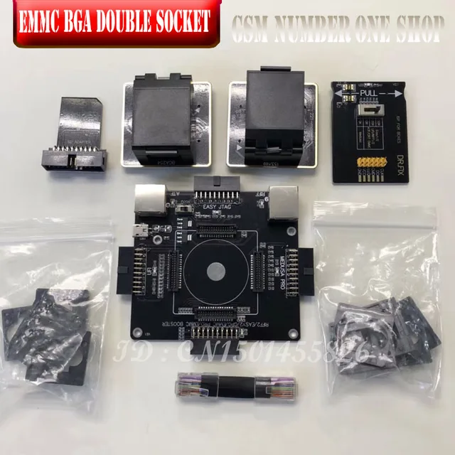 E MATE PRO BOX EMMC BGA double E Socket Support BGA100 136 168 153 169 ...