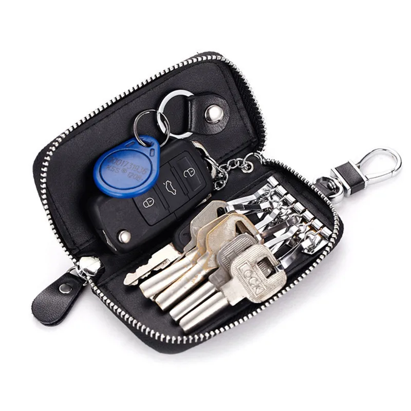 Multi functional Car Key Package Leather Car Key Holder Wallets Men ...