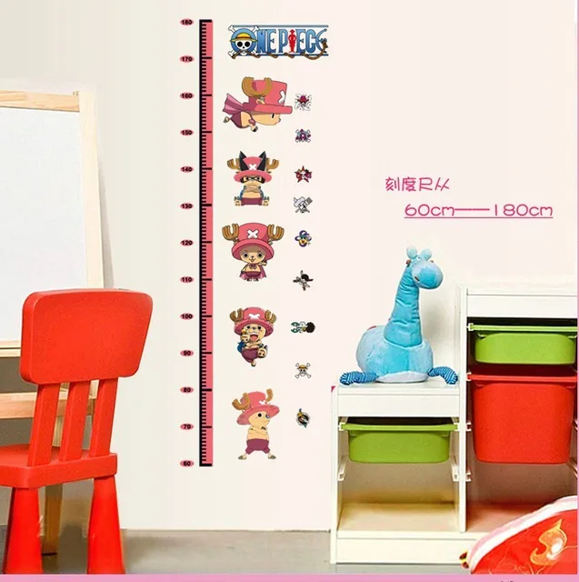 Tony Tony Chopper Height Measure For Kids wall room sticker - One piece ...