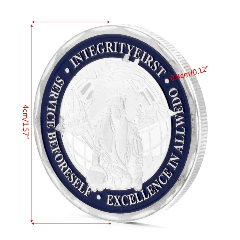 Saint Michael The Archangel Silver Plated Commemorative Challenge Coin ...