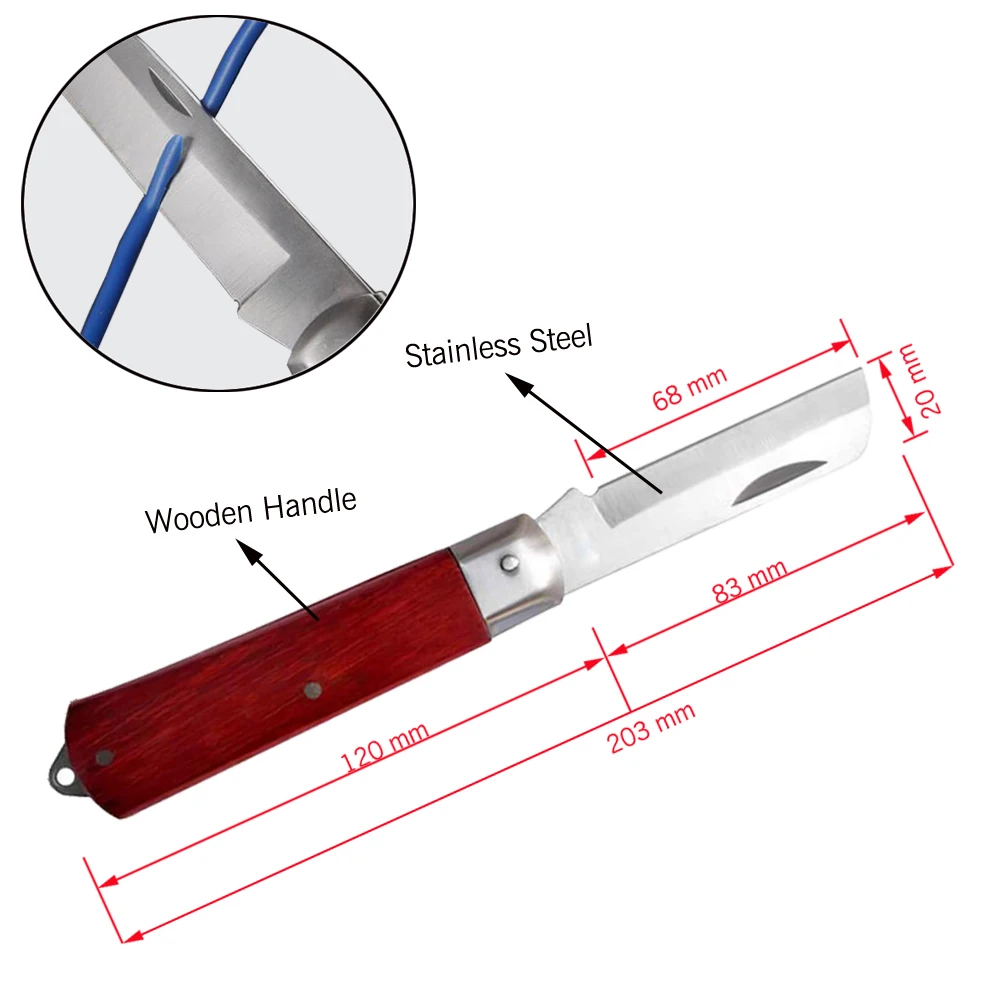 Kc-506k Cable Knife Wire Knife Stainless Steel Cable Cutter Wire ...