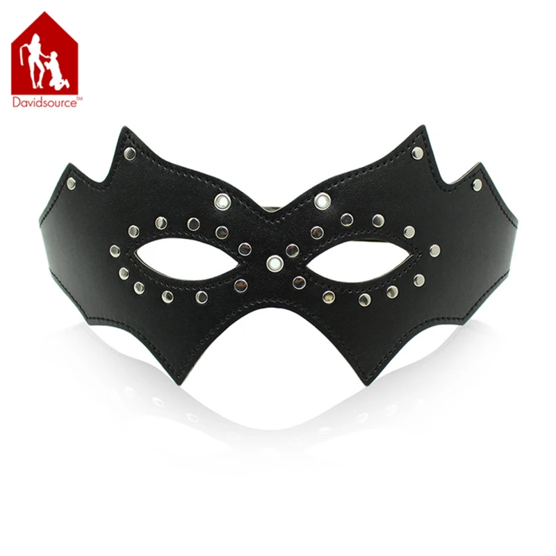 Davidsource Belt on Stud Leather Mask Devil Face Mask Dom Master Head ...