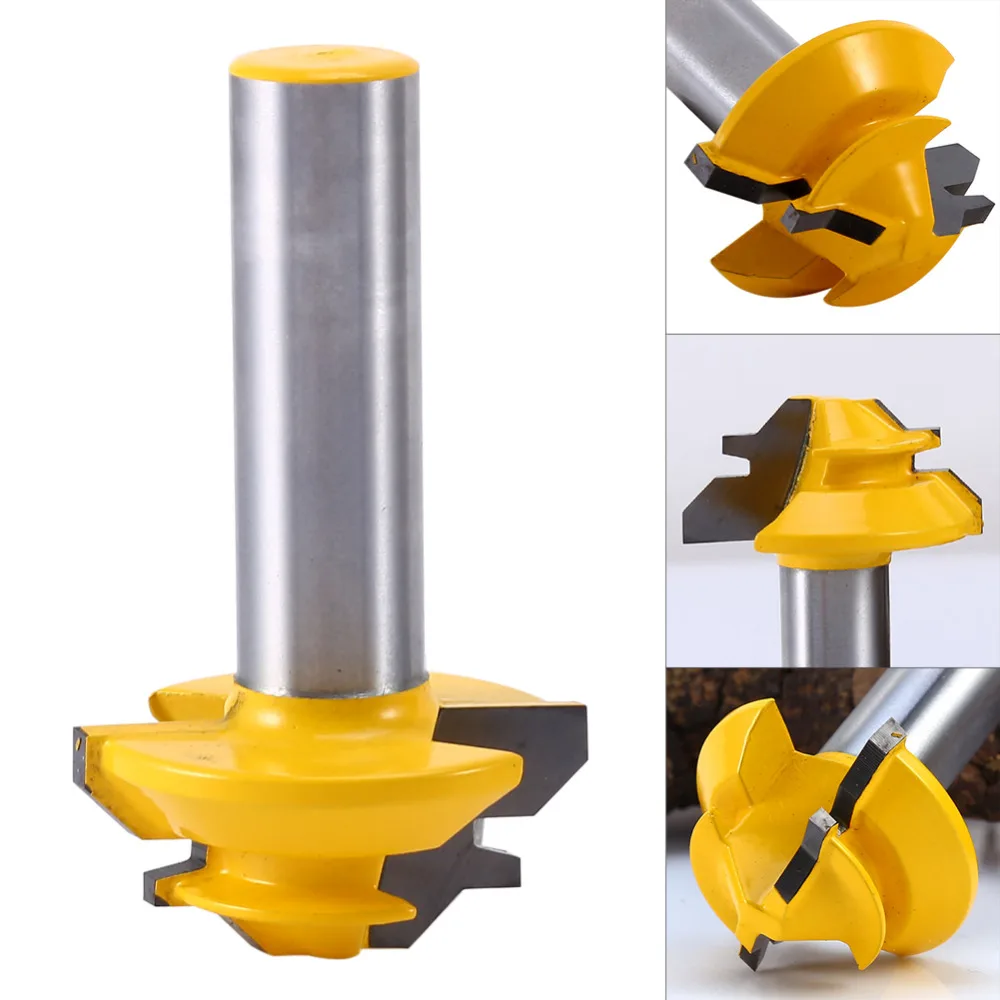 45 Degree Cutter For Wood 1/2'' Stock 1/2" Shank Stile Rail Steel ...