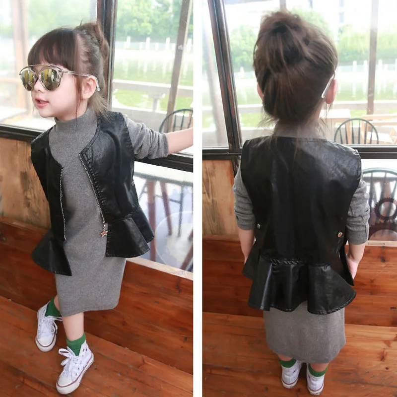 Leather-Vest-Jacket-Suit-For-Girls-2016-Fashion-Hot-Sale-Casual-costume ...