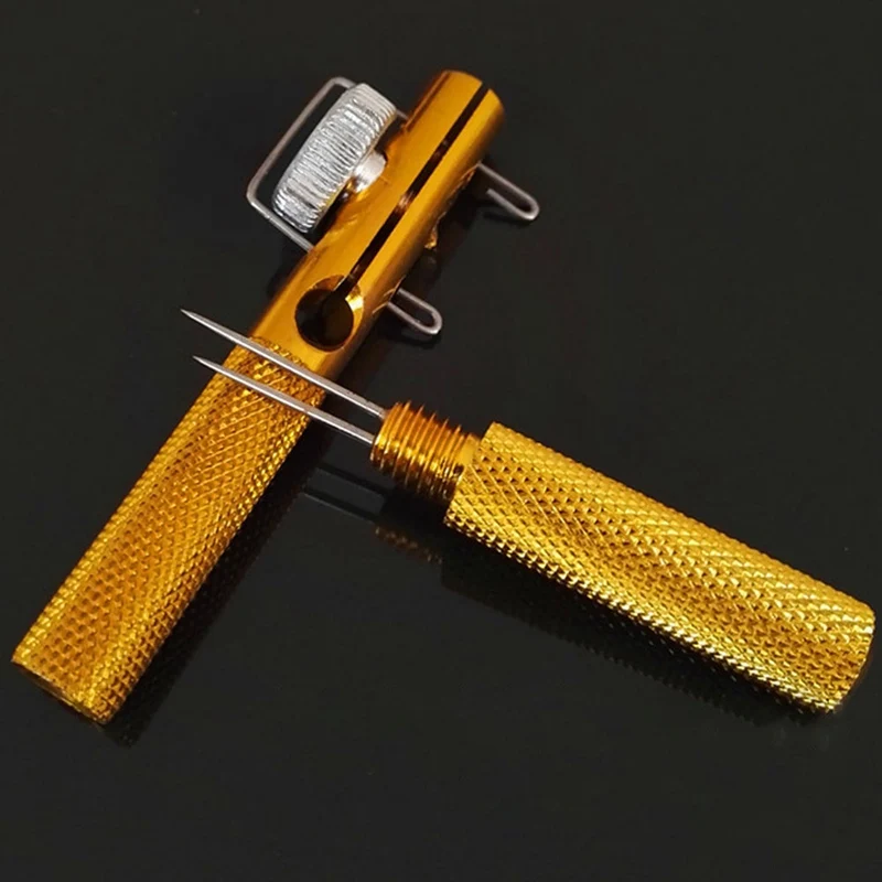 Aluminum Alloy Fishing Hook Tier Double-headed Needle Knots Tie Fishing ...