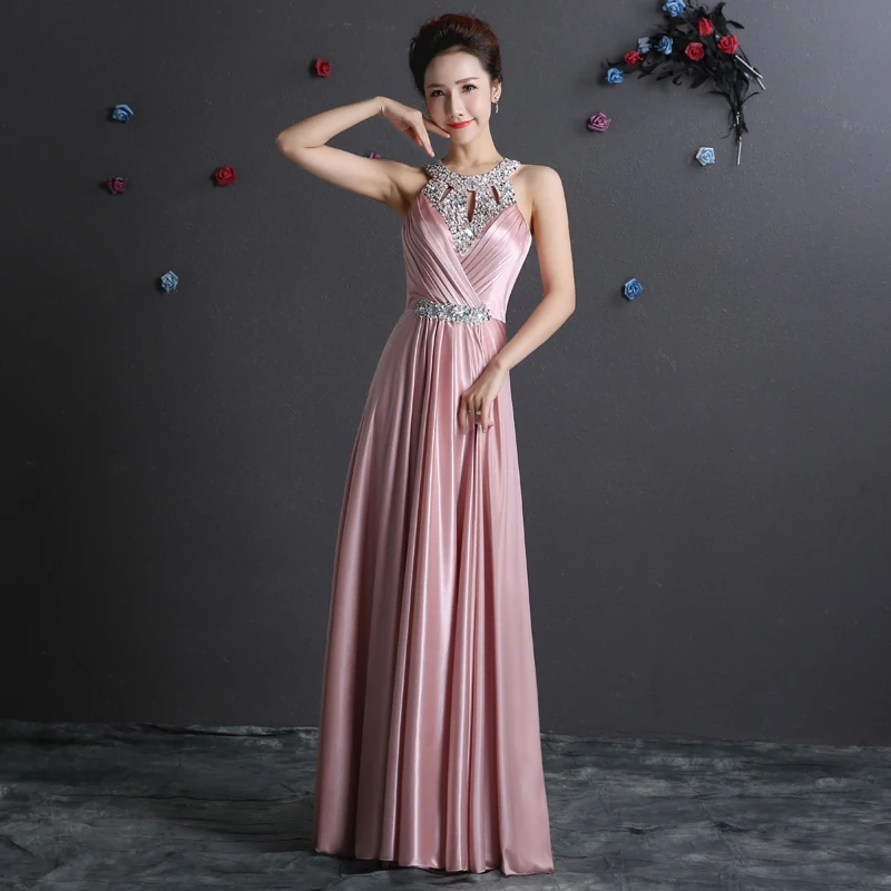 6XL 7XL Plus Size Pink Satin Long Maxi Vintage Formal Women Dresss ...