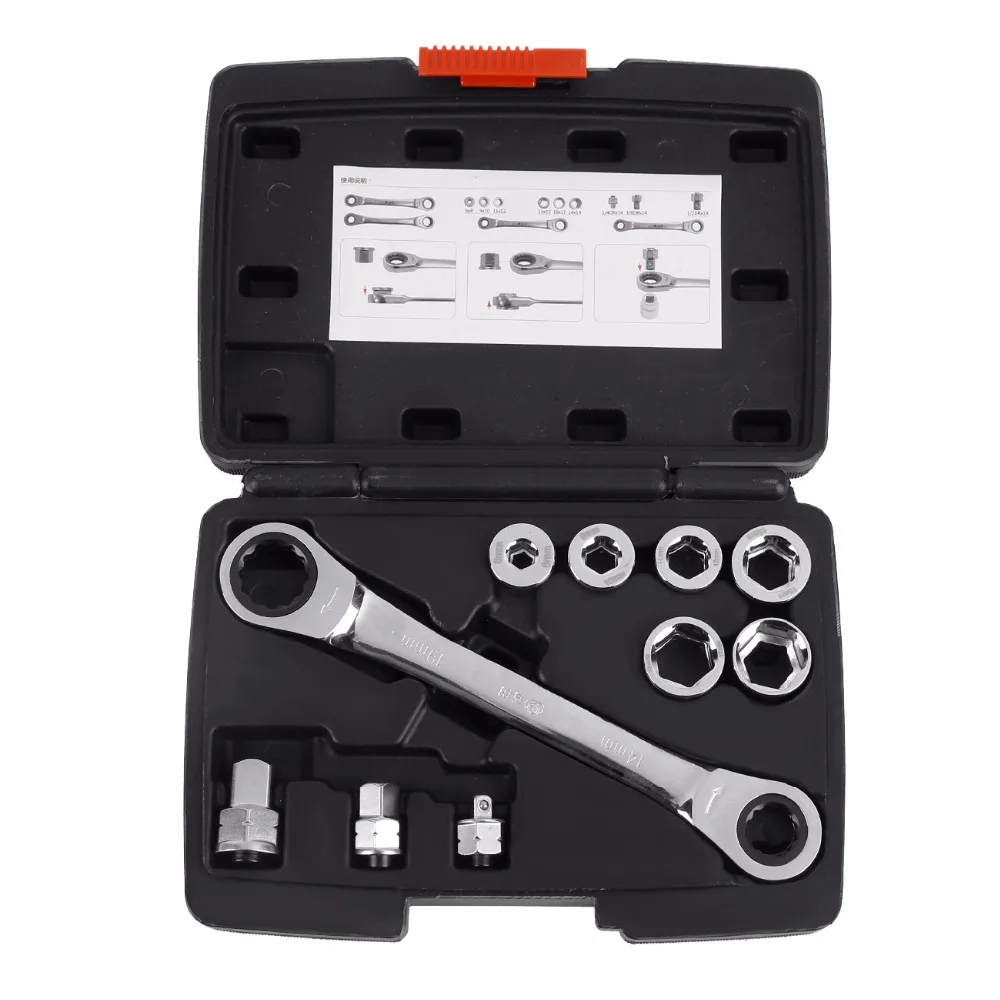 15 in 1 Socket Wrench Set Universal Key Ratchet Wrench Tools ...