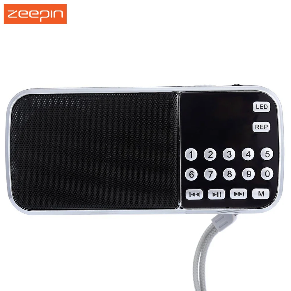 2017 New L 088 Portable FM Radio Speaker Digital Stereo Mini Music ...