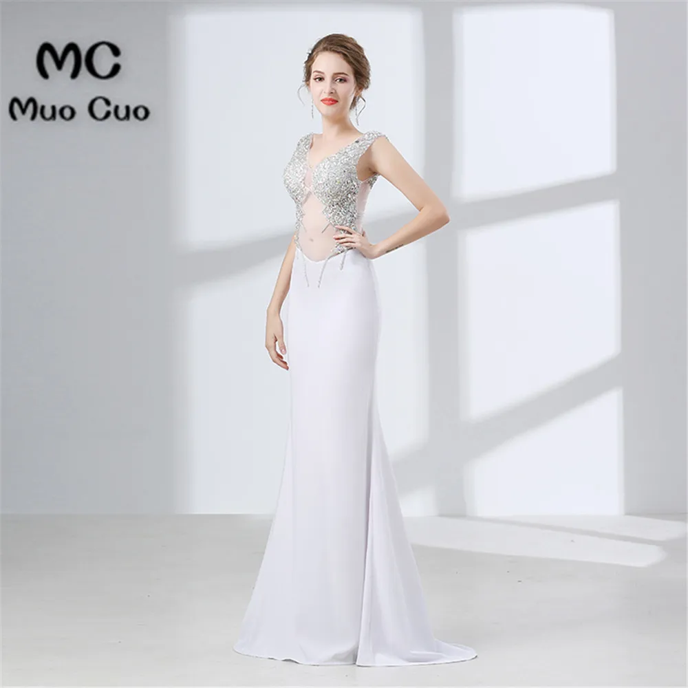 Sexy 2018 Mermaid Prom dresses Long Crystals Beaded Vestidos de fiesta ...