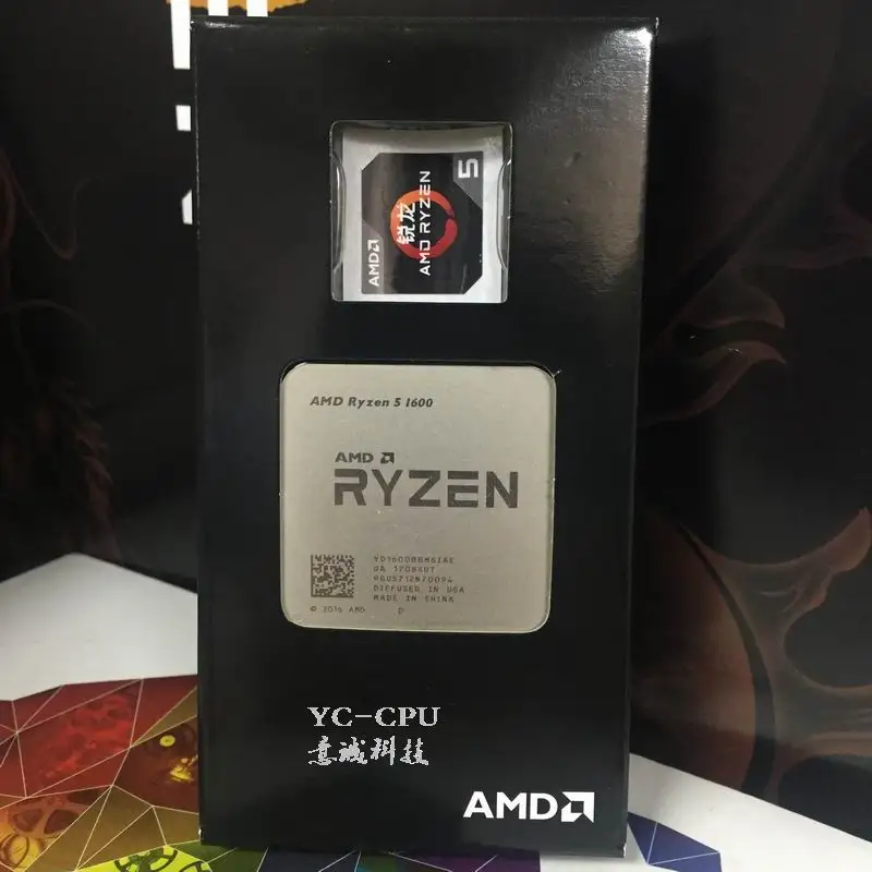 AMD Ryzen 5 1600 R5 1600 CPU Processor 6Core 12Threads AM4 3.2GHz TDP ...