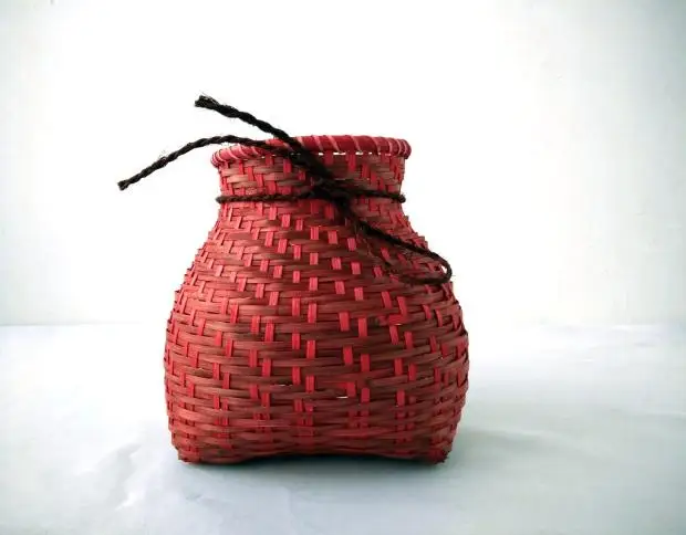 Traditional Folk Bamboo Fish Baskets Handicraft Hamdmade Containers For ...