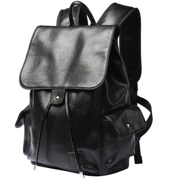 2019-Korean-version-of-the-leather-backpack-trend-clamshell-pumping ...