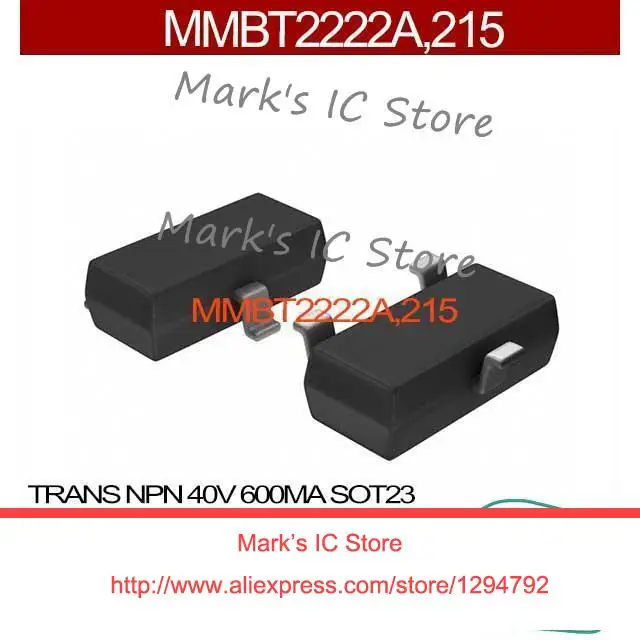 MMBT2222A,215 TRANS NPN 40V 600MA SOT23 MMBT2222A,2 2222A,2 MMBT2222 ...