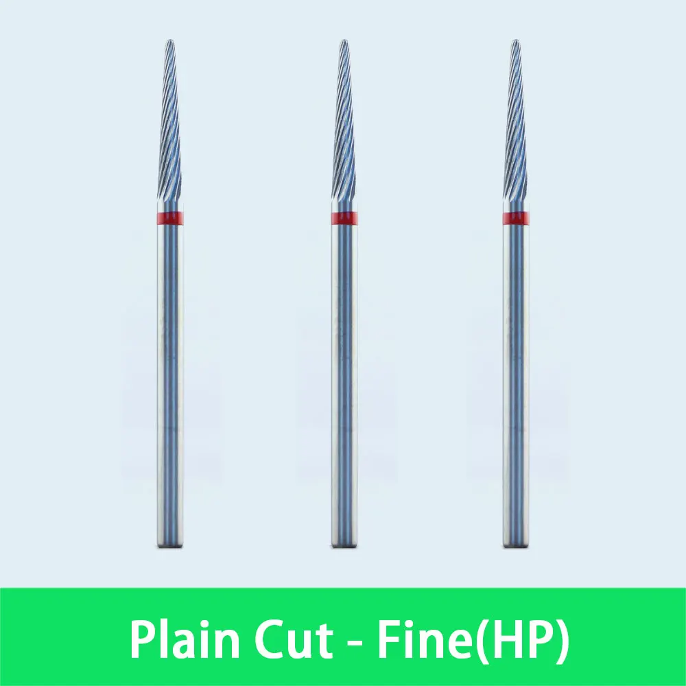 3pcs Dental Laboratory HandPiece HP Cutter Burs Plain Cut Fine Grit 2 ...