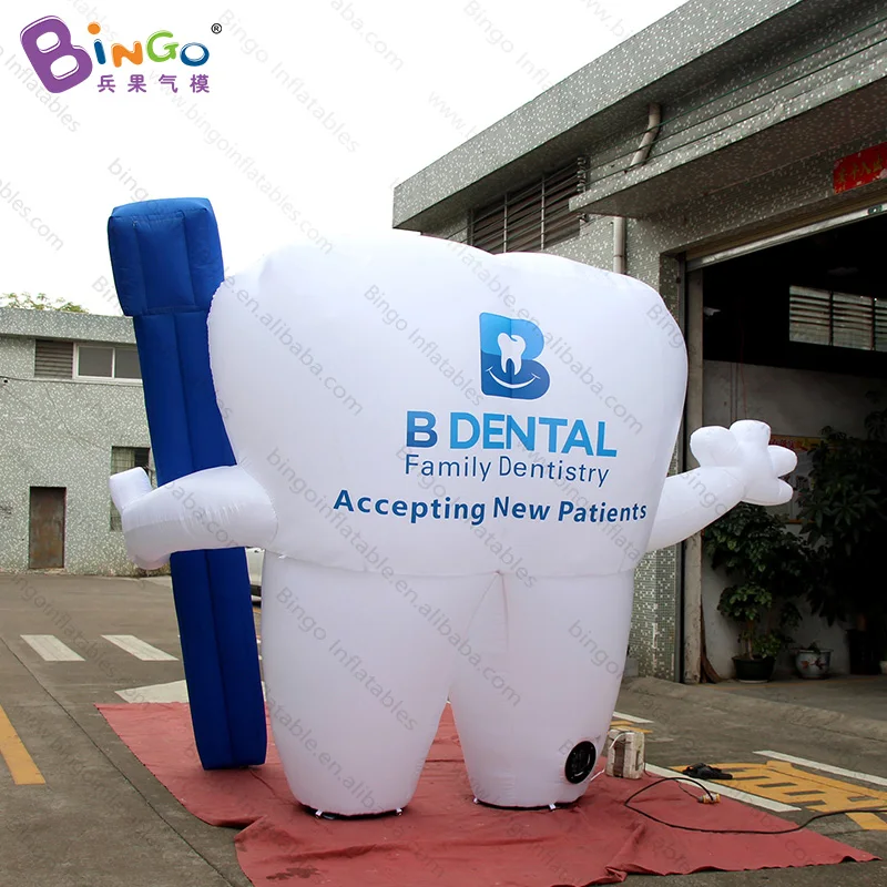Customized 10 Feet Giant Inflatable Tooth / 3 Meters Inflatable Tooth ...