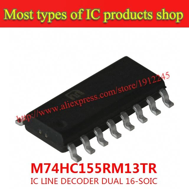Free Shipping Diy Kit M74HC155RM13TR IC LINE DECODER DUAL 16-SOIC HC155 ...